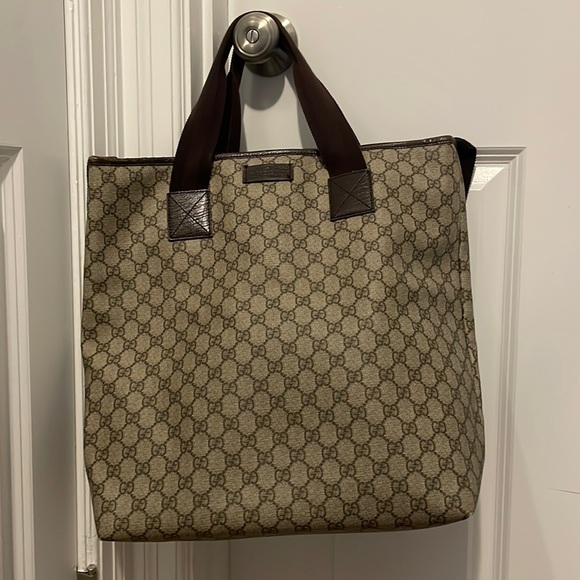 Gucci | Bags | Gucci Canvas Tote | Poshmark